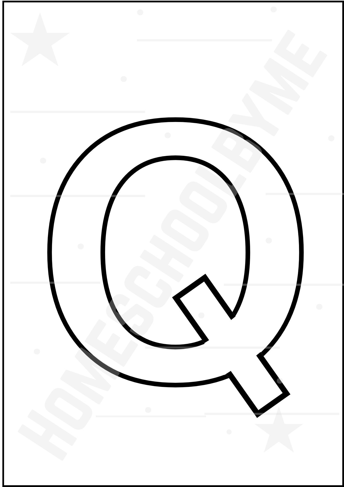 26 Capital Letters Colouring in Pages From A to Z English Printable ...