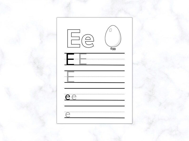 Writing and Colouring in Alphabet Sheets Upper and Lowercase Letters ...