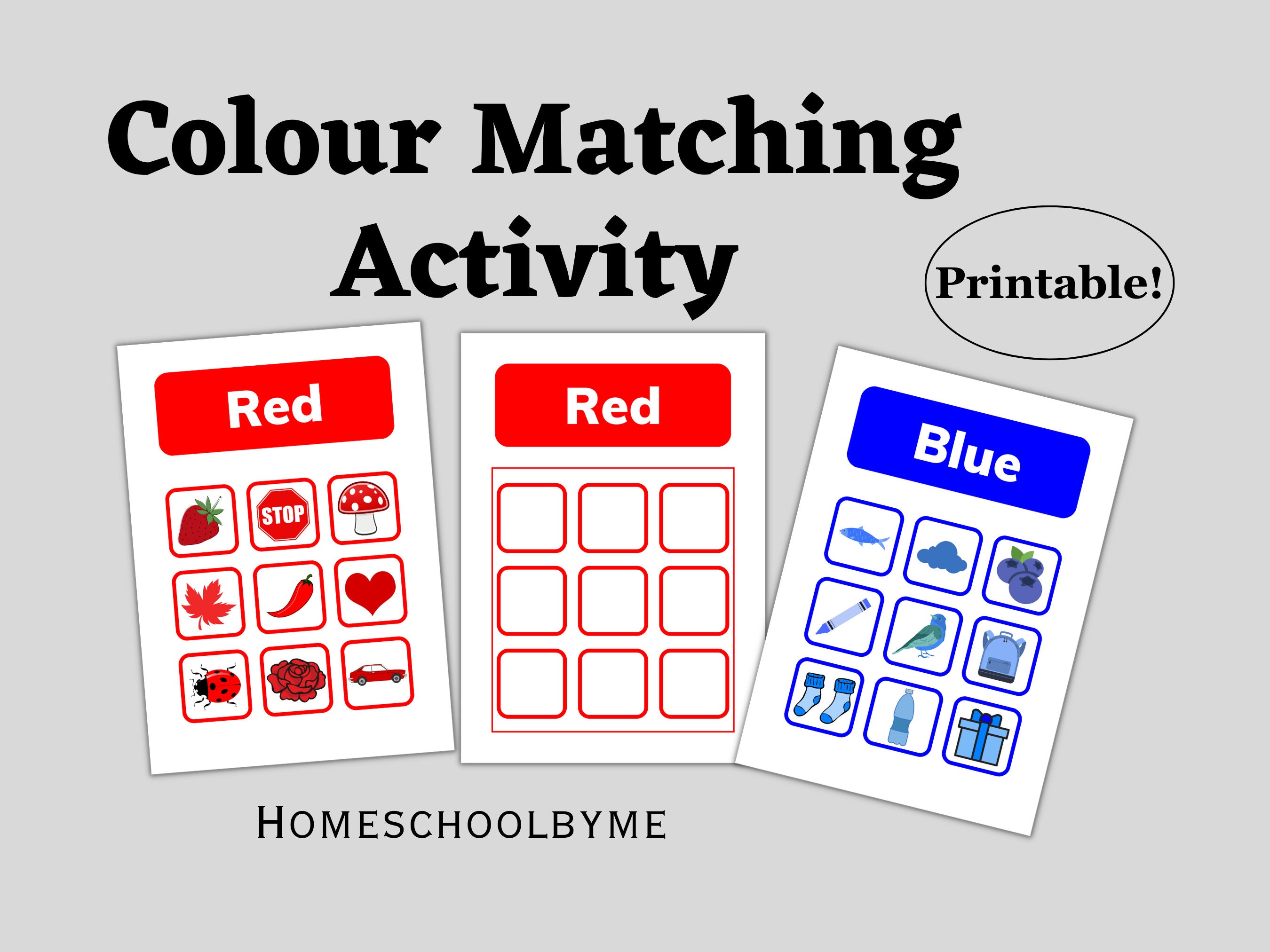 Printable Colour Sorting Activity | Preschool | Learning Colours ...