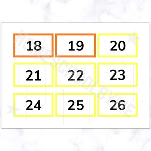 Number Cards 0-100 | Number Line Activity | - Etsy