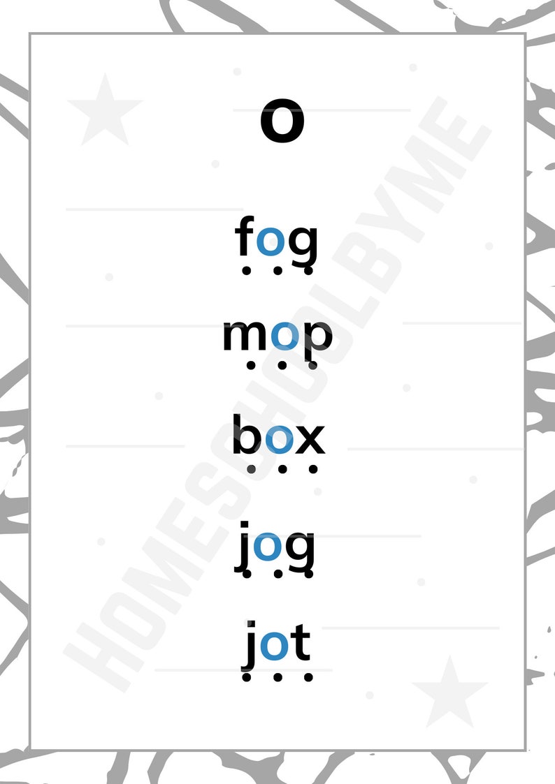 C-V-C Words for Beginners| Learning to Read | Printable | Consonant ...