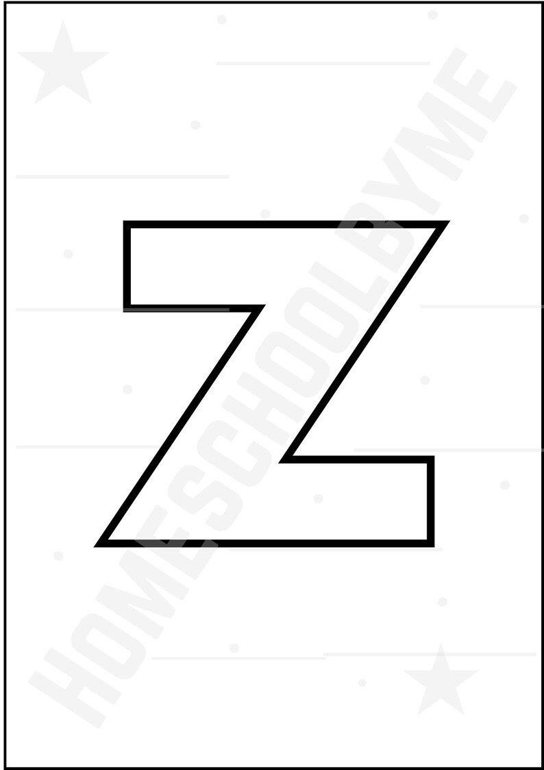 Printable Lower-case Letters to Trace and Colour in | Individual ...