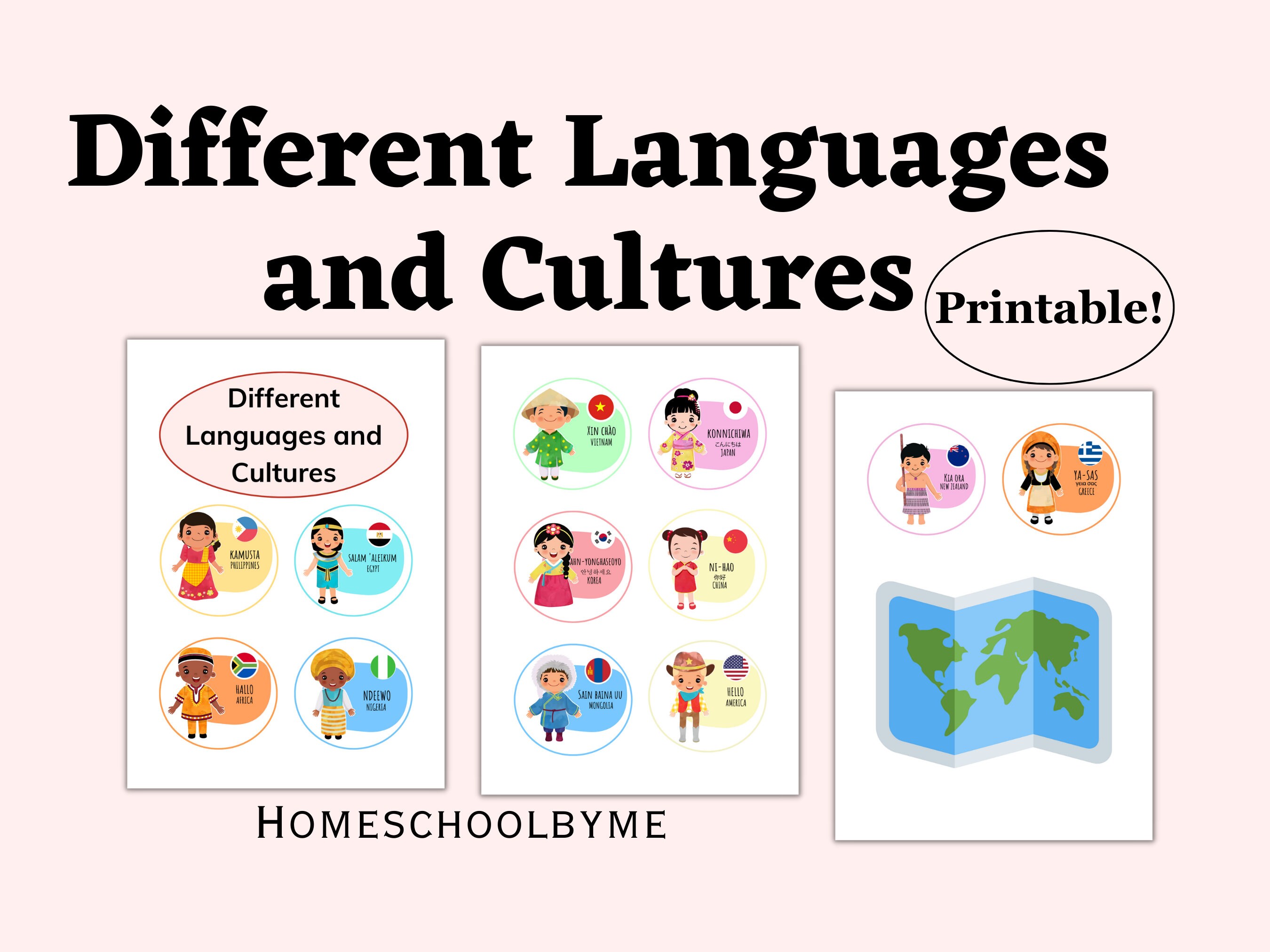 Kids Cultural Dress Cards: Around the World Printable (PDF) - Etsy
