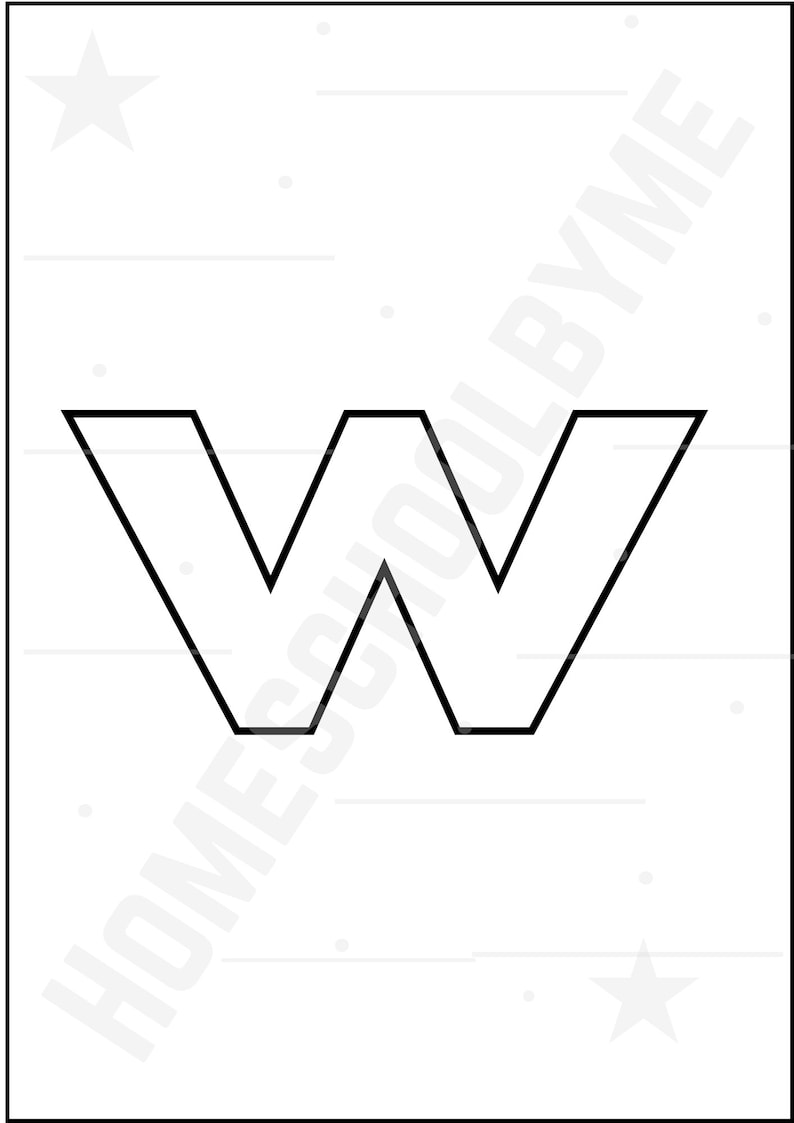 Printable Lower-case Letters to Trace and Colour in Individual Alphabet ...