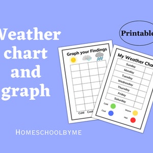 Weather Chart and Graph for Year 1 Kids | Learning About Temperature ...