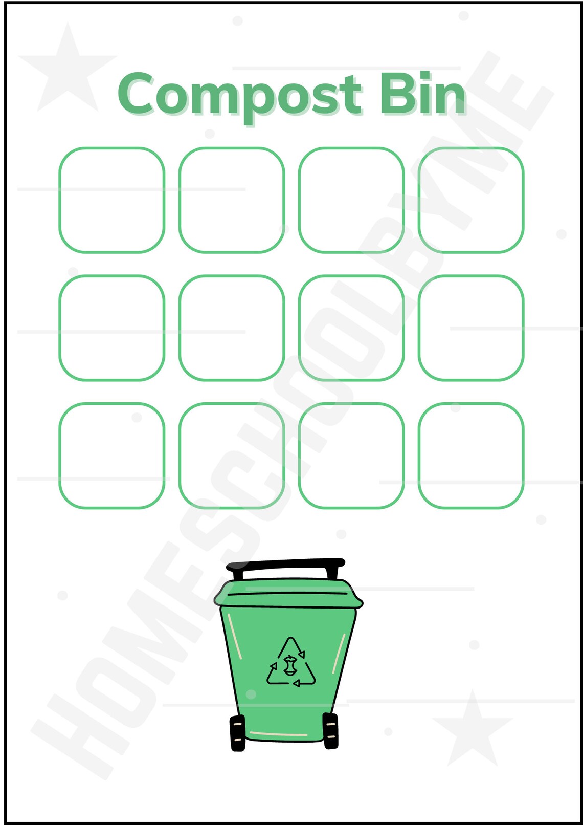 Bin Sorting Activity Printable | Poster | Rubbish, Recycling and ...