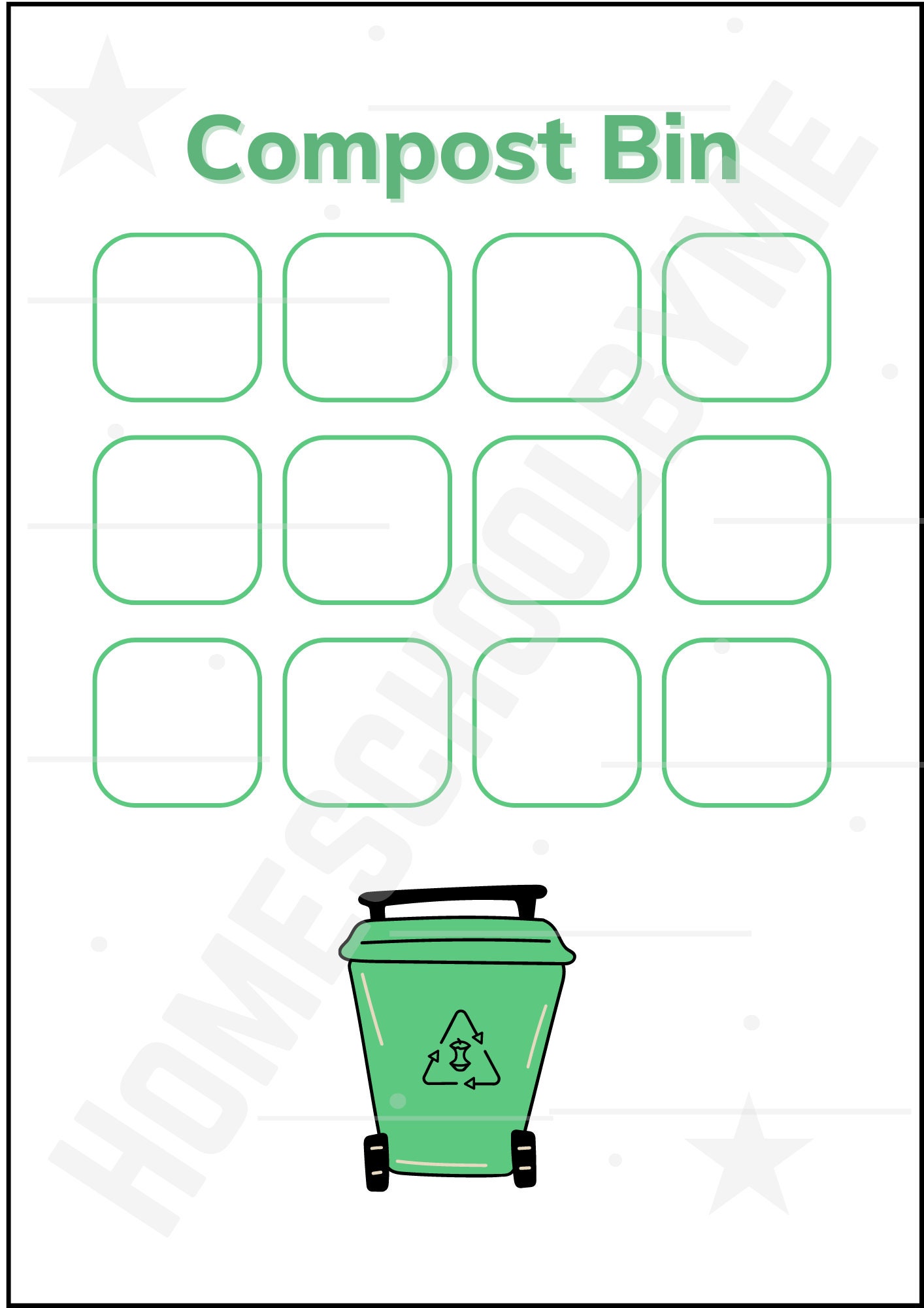 Bin Sorting Activity Printable | Poster | Rubbish, Recycling and ...