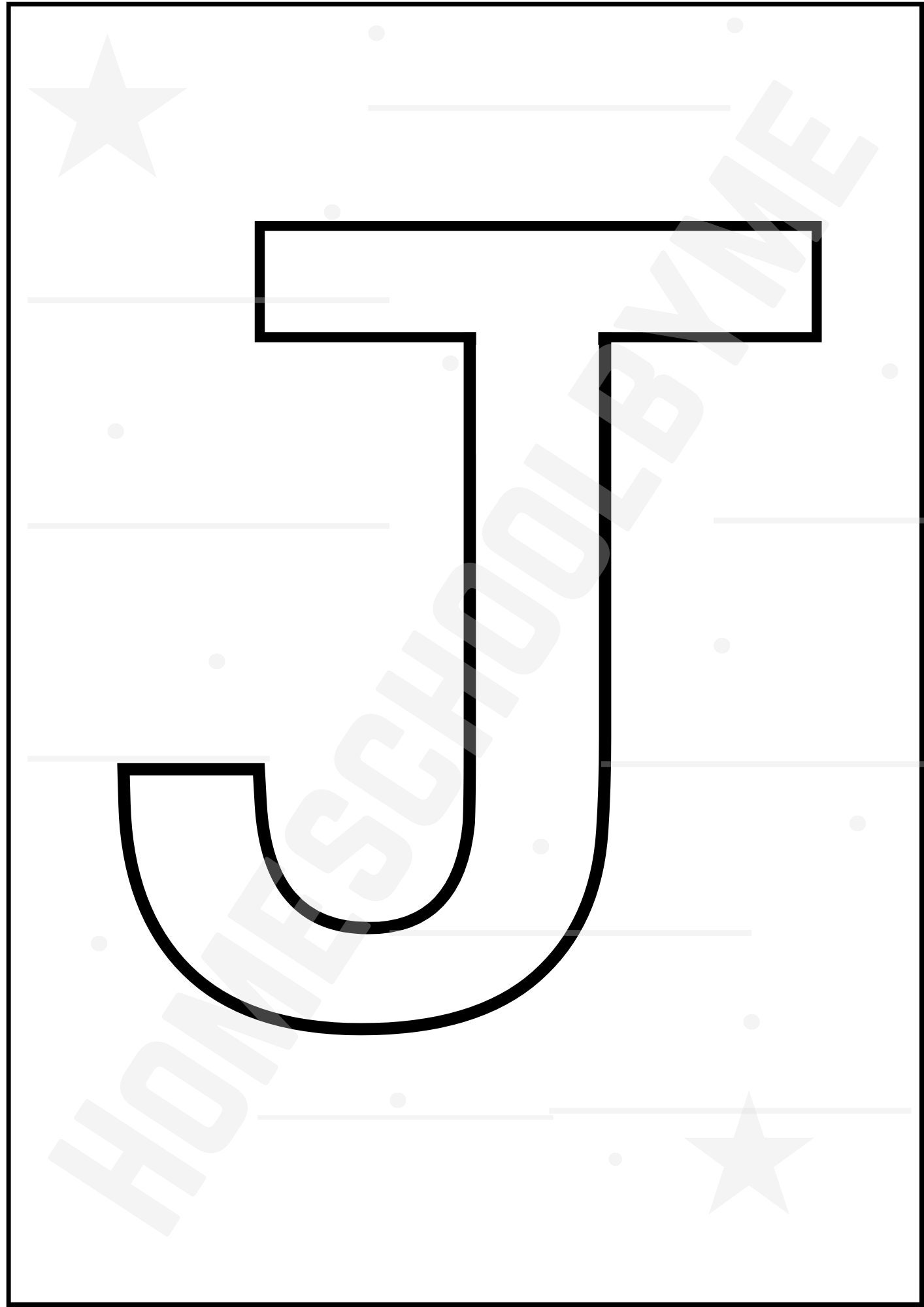 26 Capital Letters Colouring in Pages From A to Z | English | Printable ...