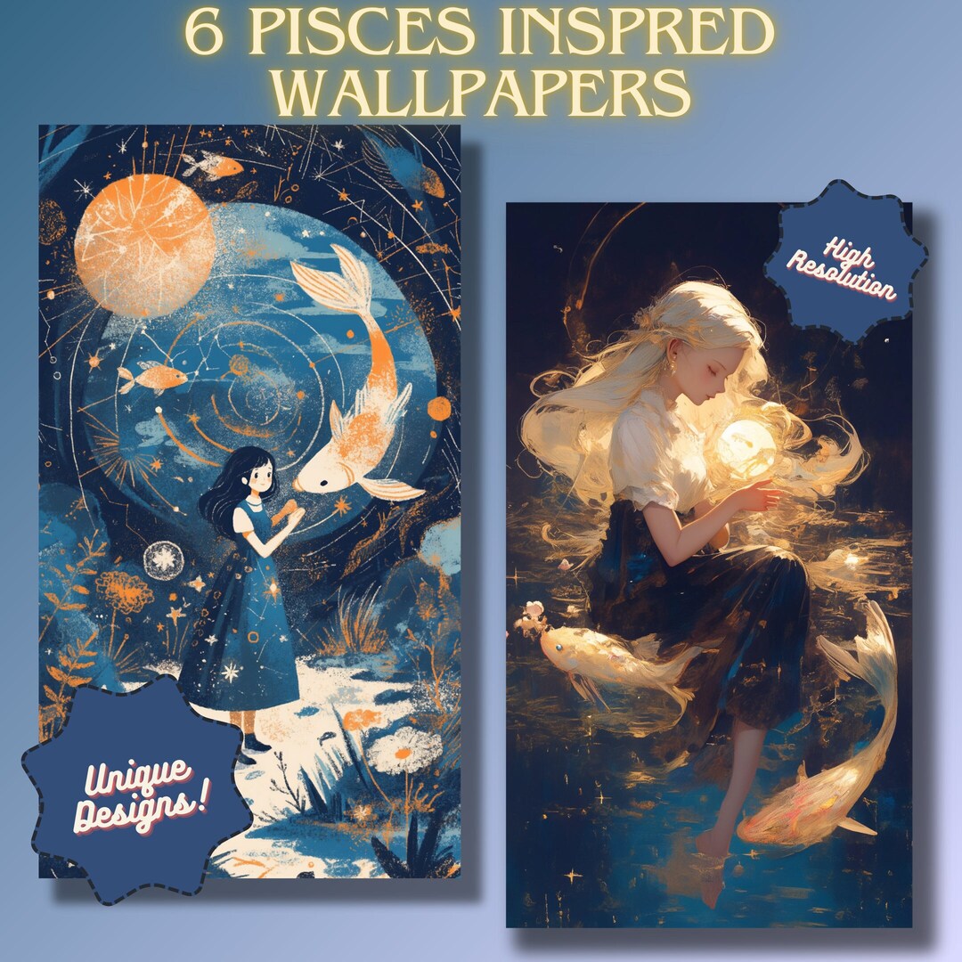 Pisces Dreams Pack- Phone Wallpapers - Etsy