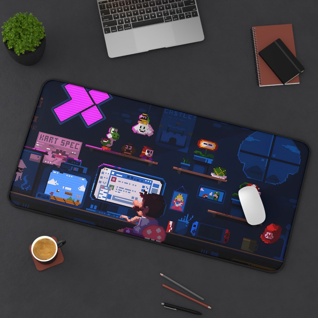 Mario Gaming Pixel Art Gaming Mat/desk Mat - Etsy