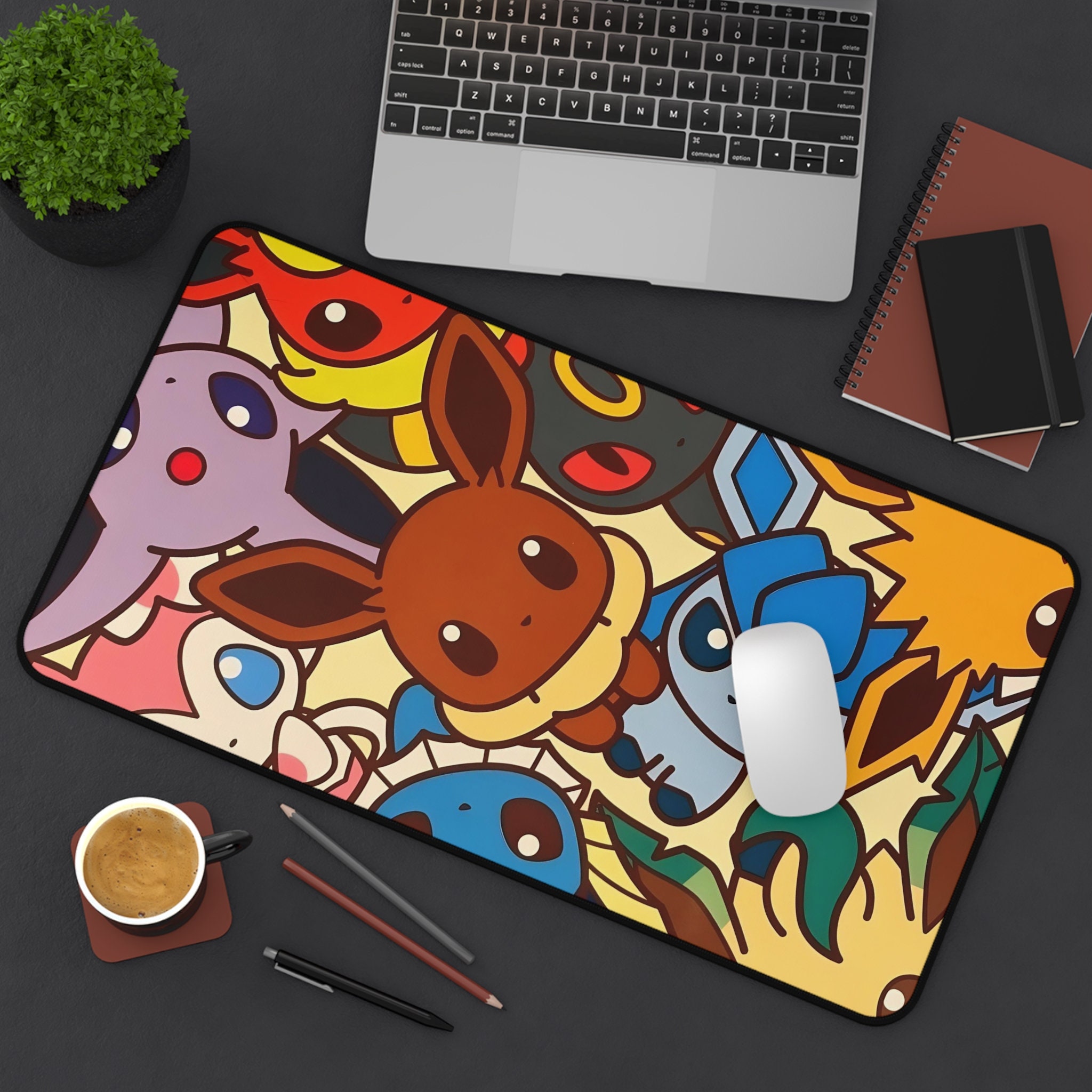 Pokemon Eevee Eeveelution Pop Look Desk Mat/gaming Mat - Etsy