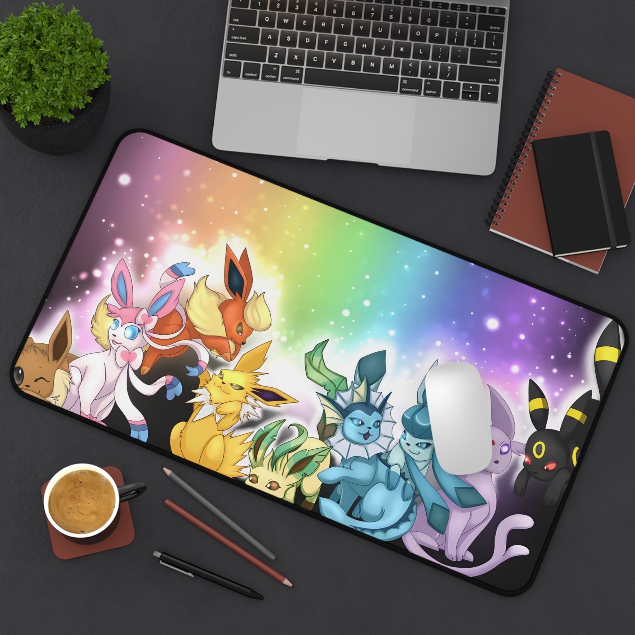 Pokemon Rainbow Galaxy Eeveelutions Gaming Mat/desk Mat - Etsy