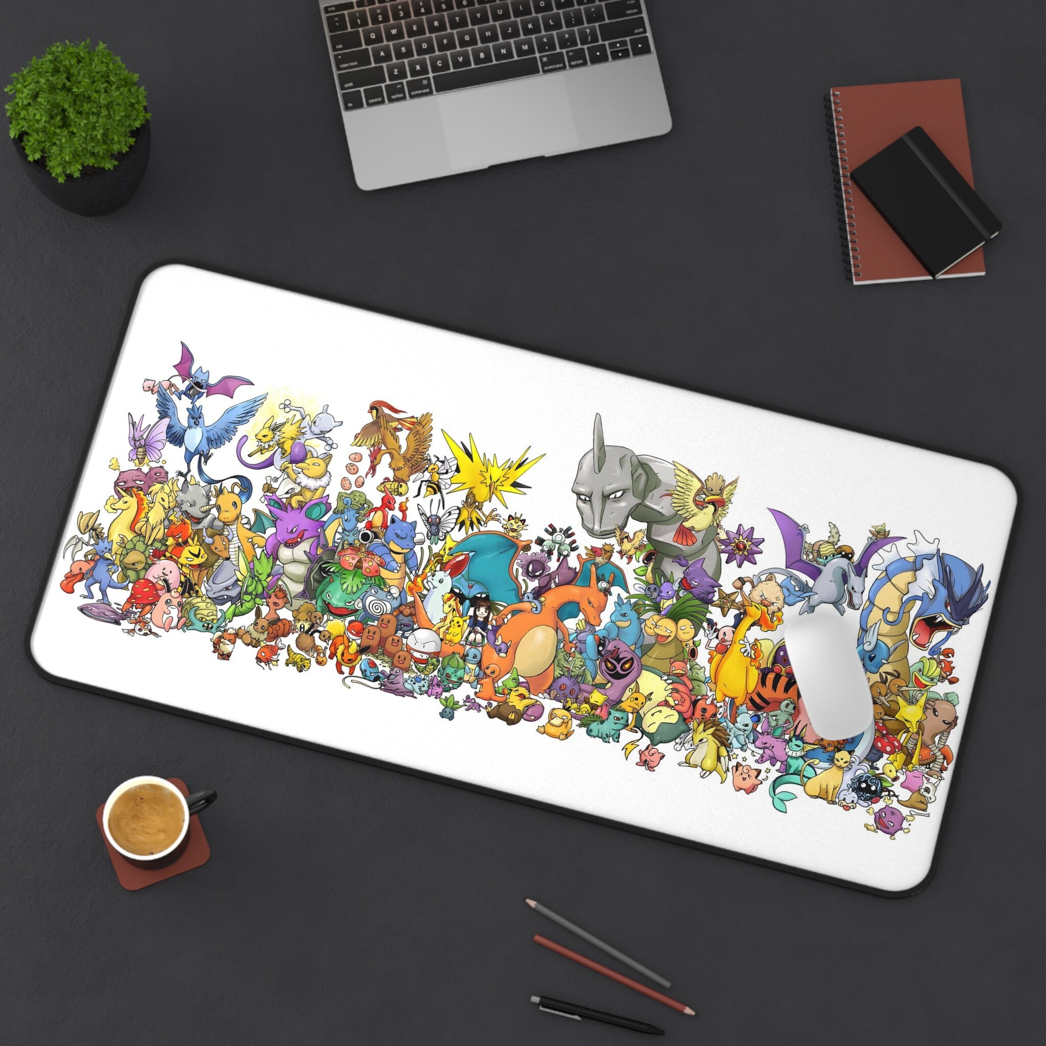 Original First Generation Pokemon Desk Mat/gaming Mat - Etsy