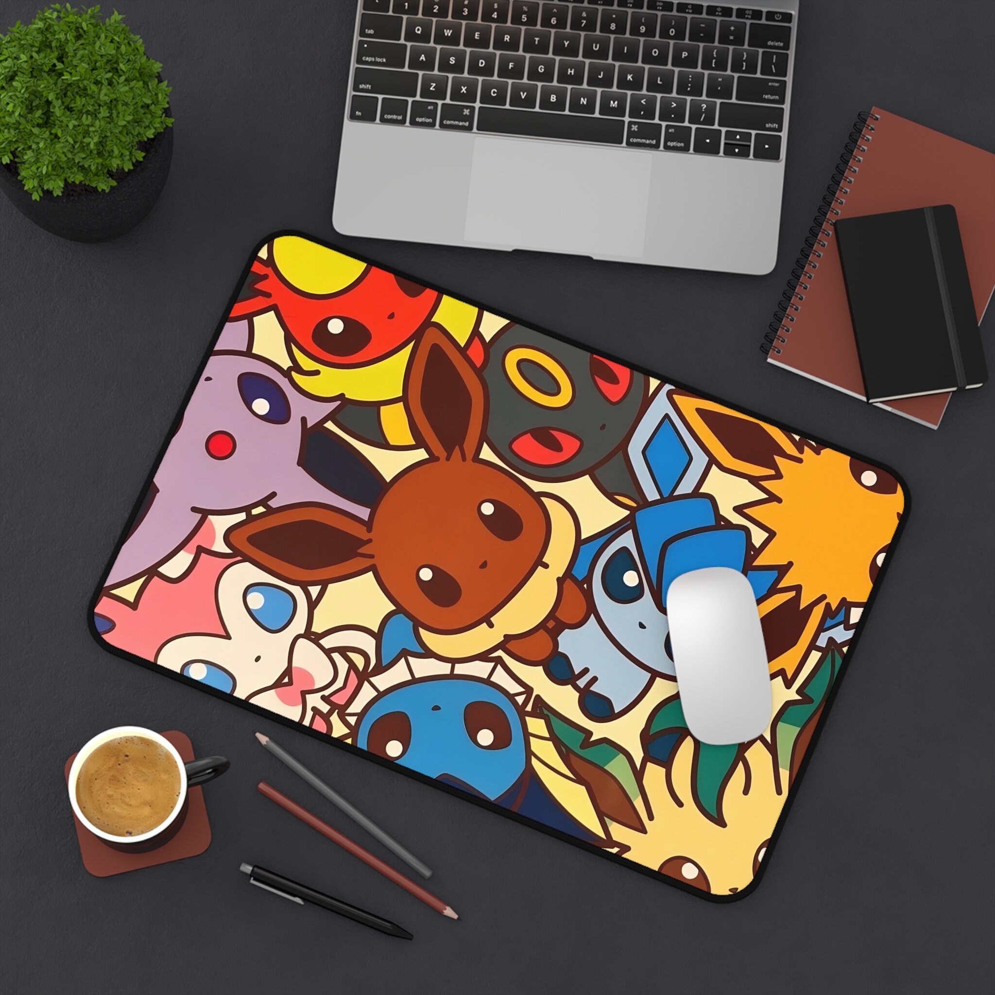 Pokemon Eevee Eeveelution Pop Look Desk Mat/gaming Mat - Etsy