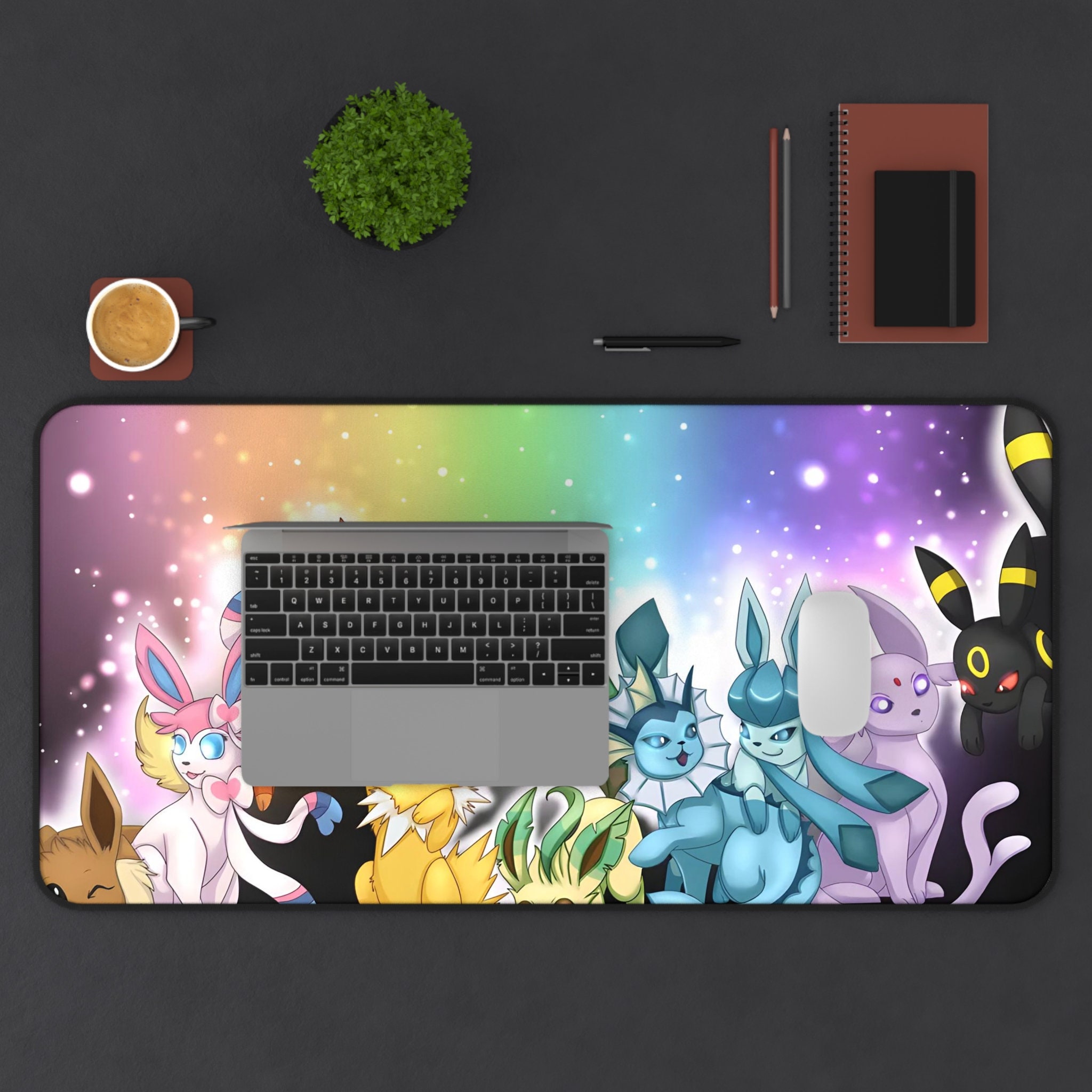 Pokemon Rainbow Galaxy Eeveelutions Gaming Mat/desk Mat - Etsy