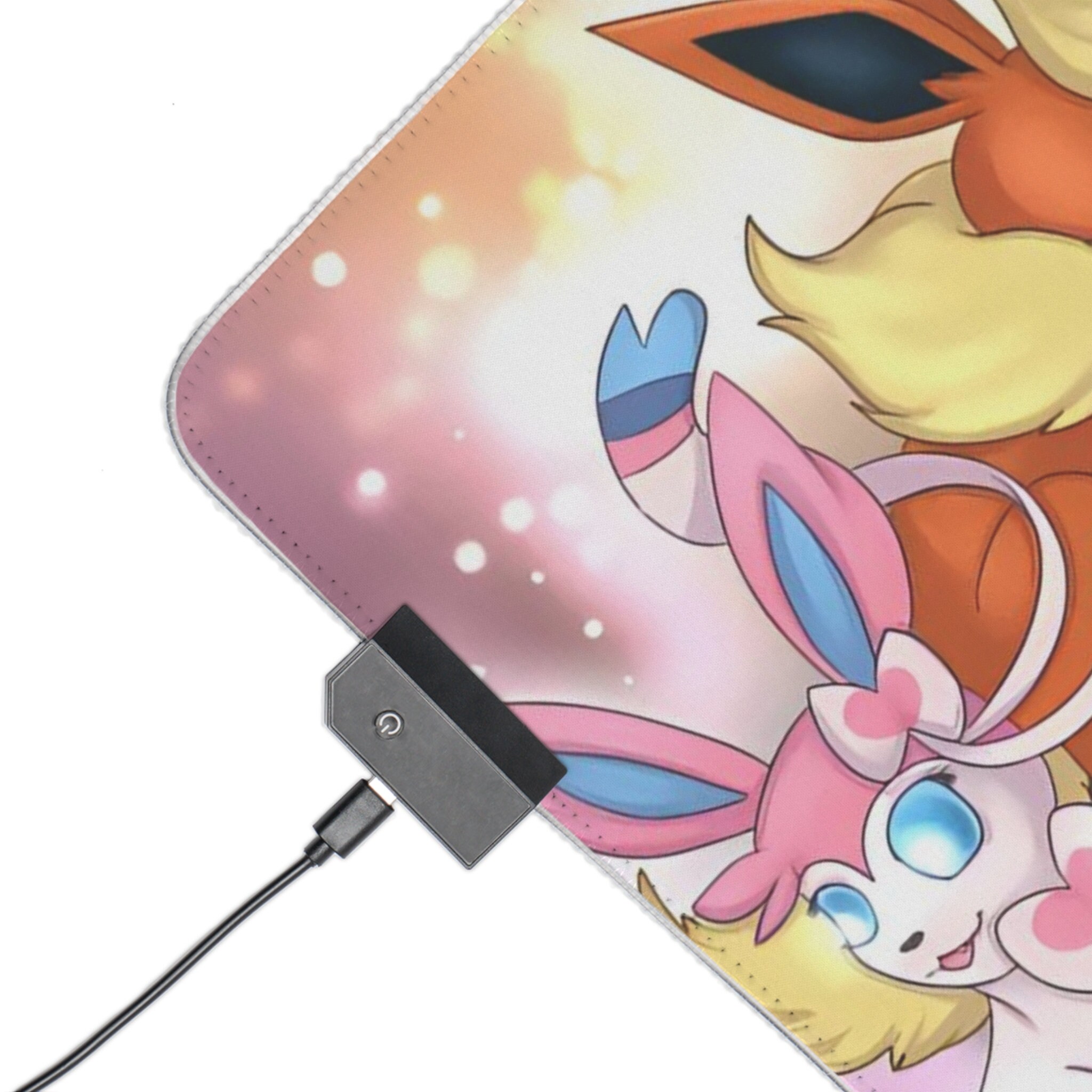 LED Pokemon Rainbow Galaxy Eeveelutions Gaming Mat/desk Mat - Etsy