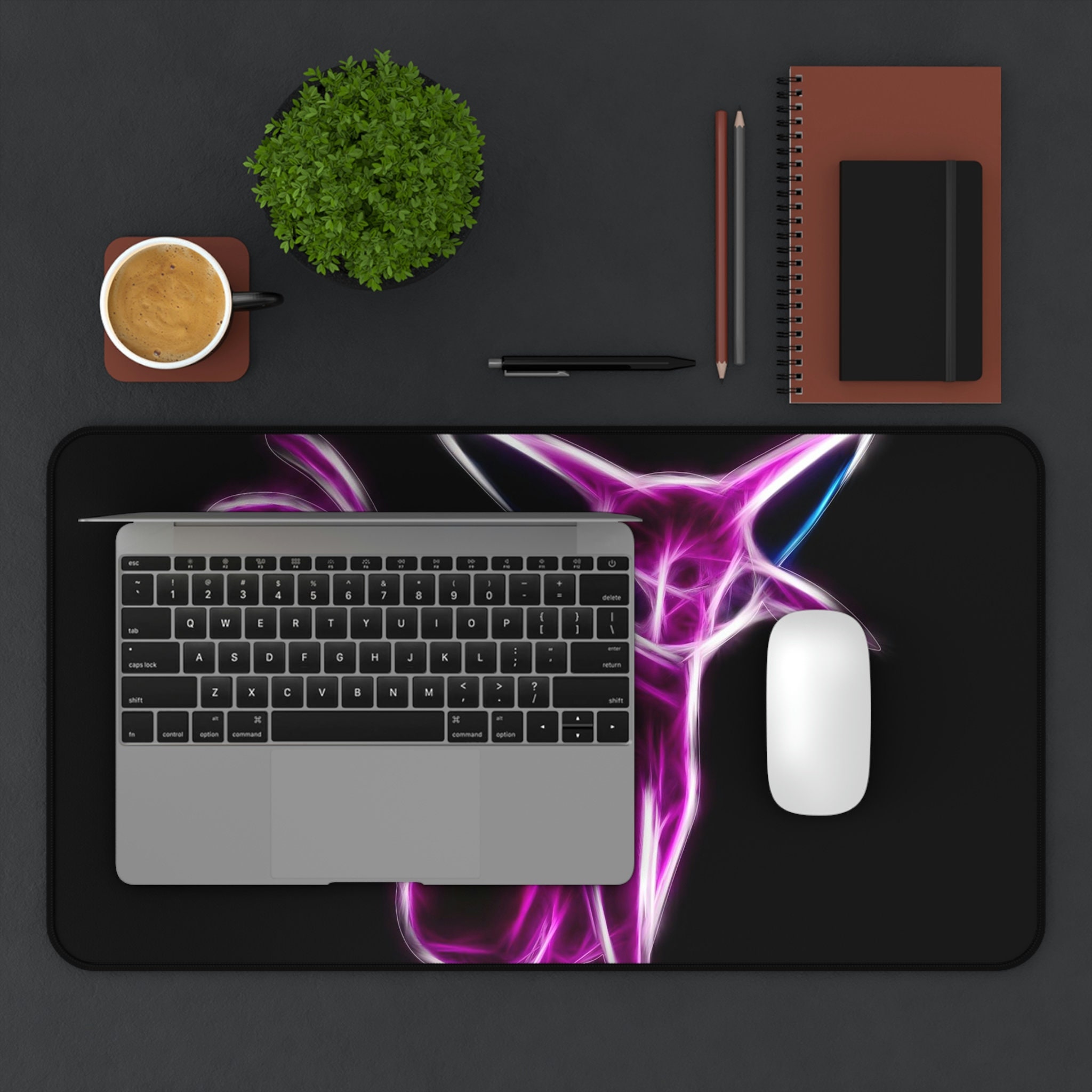Pokemon Eevee Espeon Neon Purple Computer Gaming Mat/desk Mat Gift - Etsy