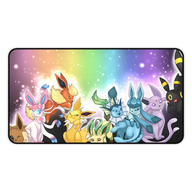 Pokemon Rainbow Galaxy Eeveelutions Gaming Mat/desk Mat - Etsy