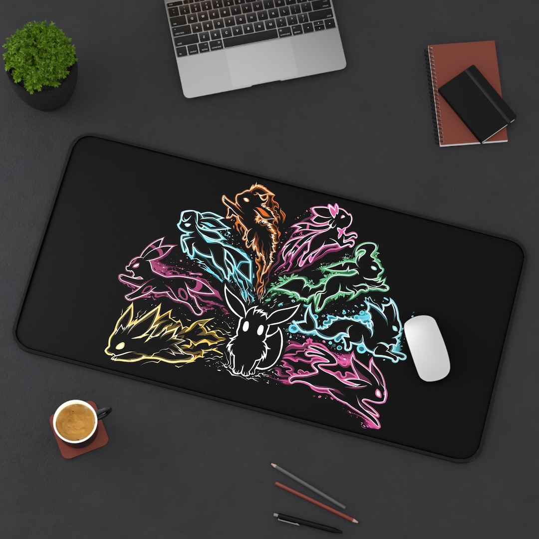 Neon Pokemon Eeveelutions Gaming Mat/desk Mat - Etsy
