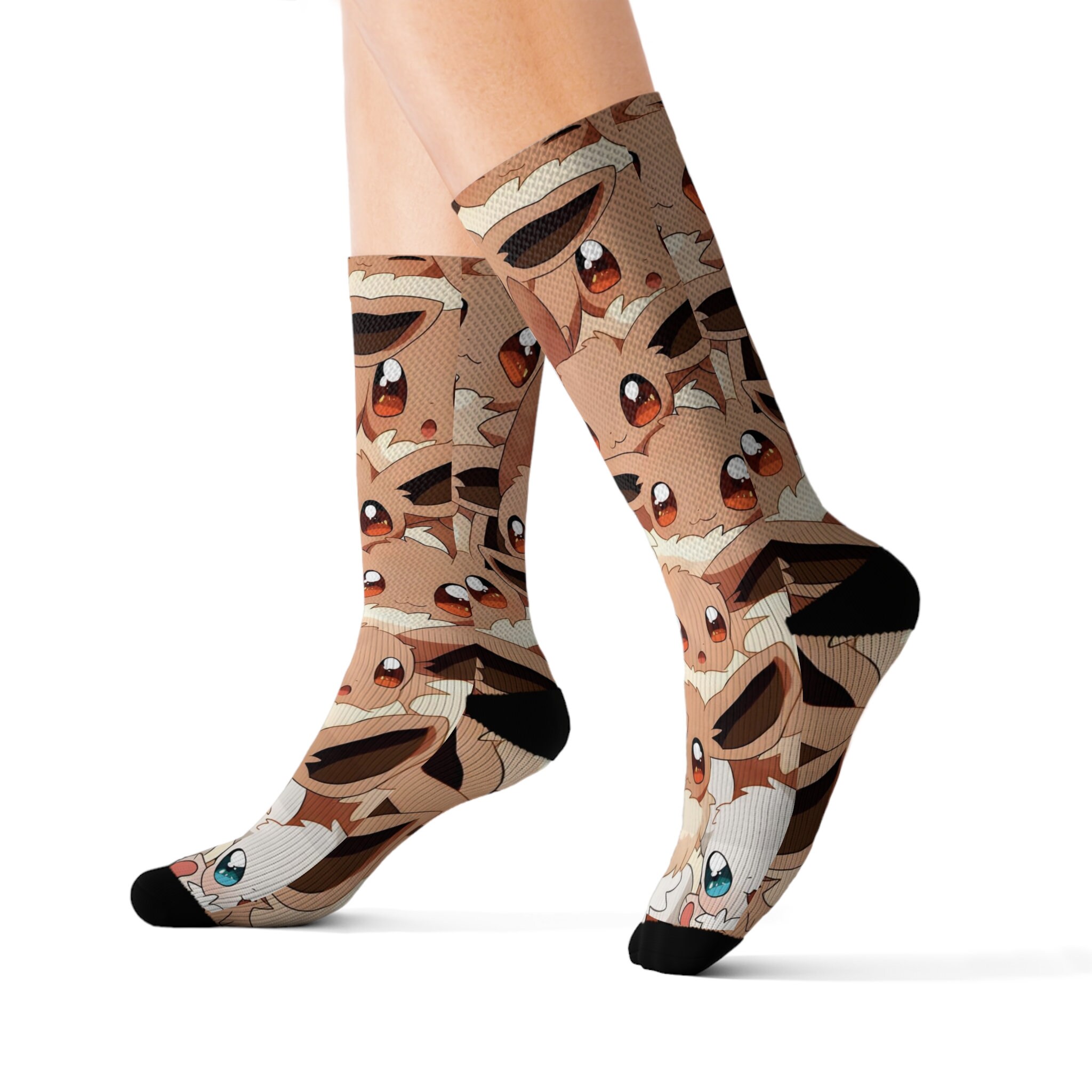 Eevee Pokemon Socks - Etsy