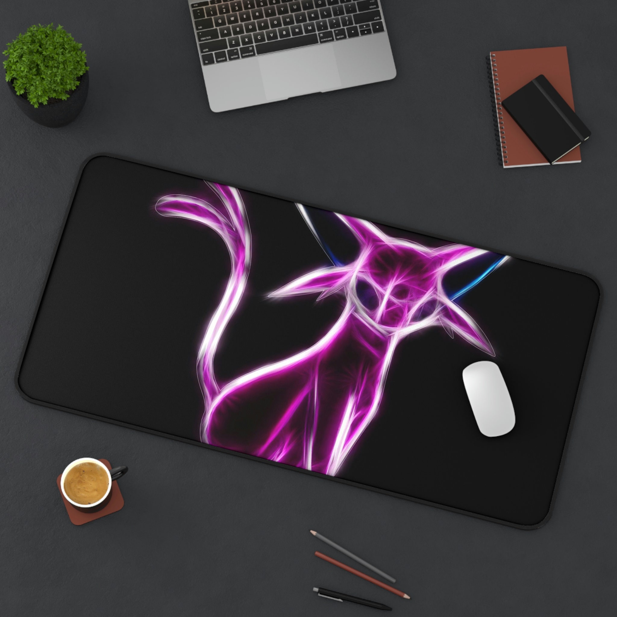 Pokemon Eevee Espeon Neon Purple Computer Gaming Mat/desk Mat Gift - Etsy