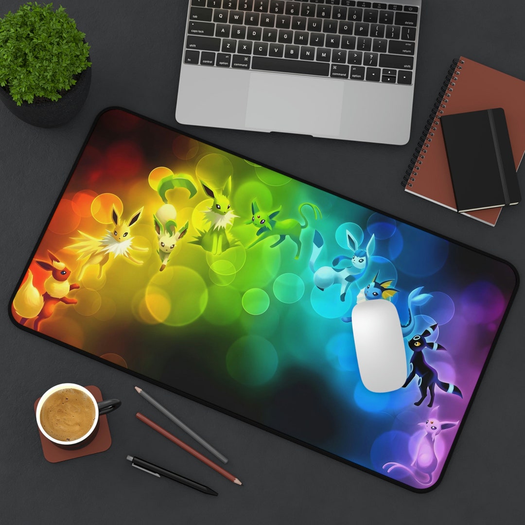 Pokemon Eevee Eeveelutions Rainbow Gaming Mat/desk Mat Gift - Etsy UK