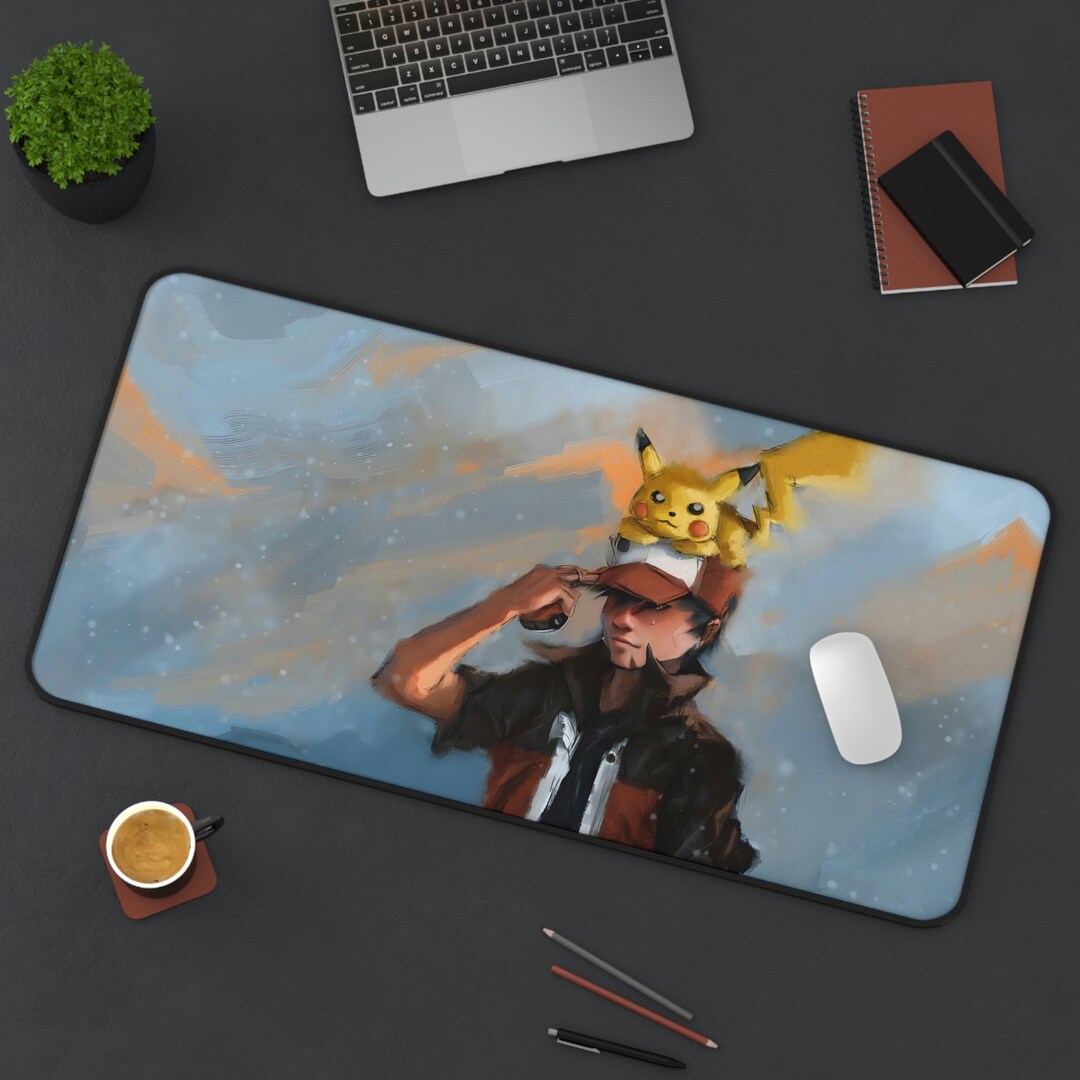 Pokemon Ash and Pikachu Watercolour Gaming Mat/desk Mat Gift - Etsy