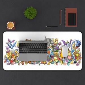 Original First Generation Pokemon Desk Mat/gaming Mat - Etsy