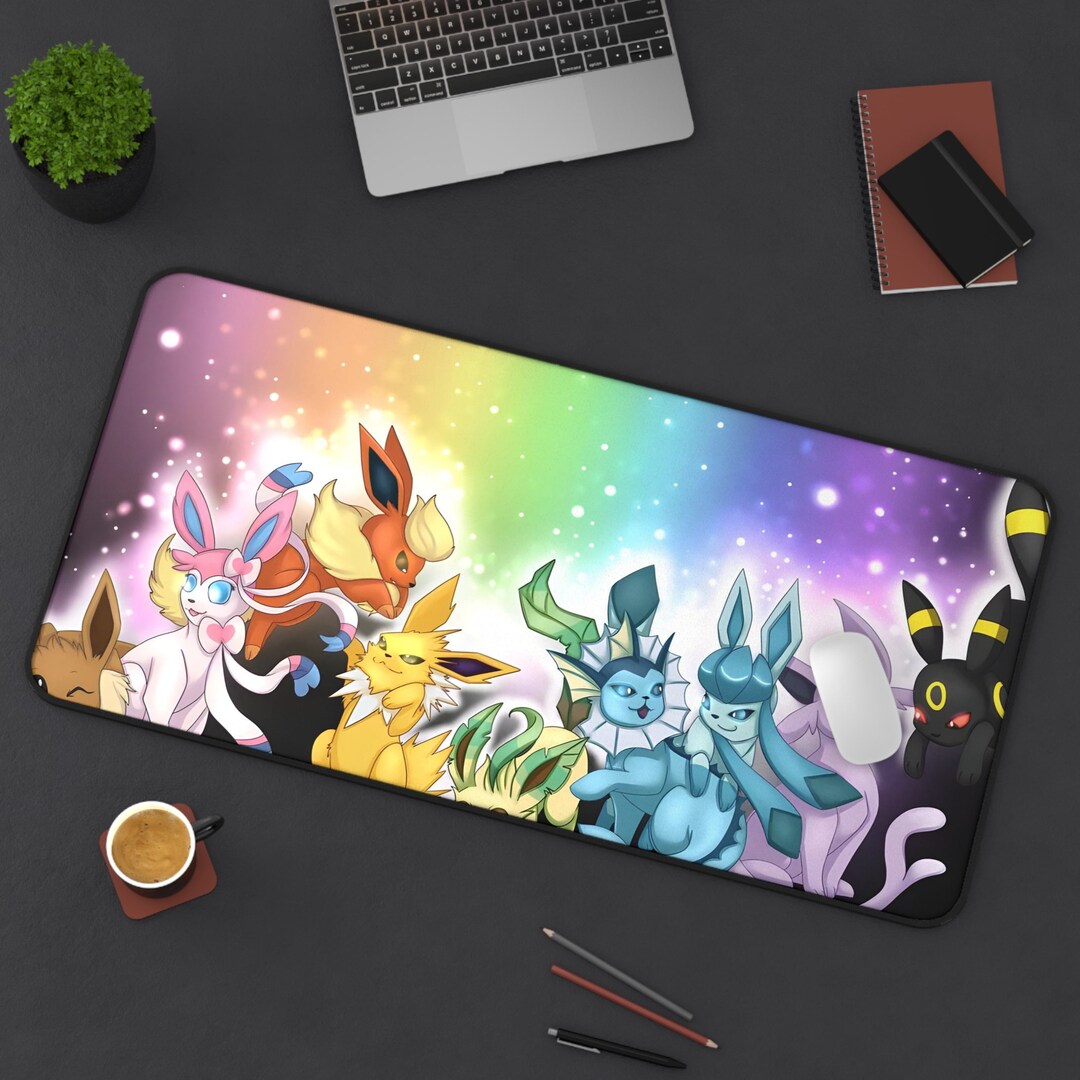 Pokemon Rainbow Galaxy Eeveelutions Gaming Mat/desk Mat - Etsy