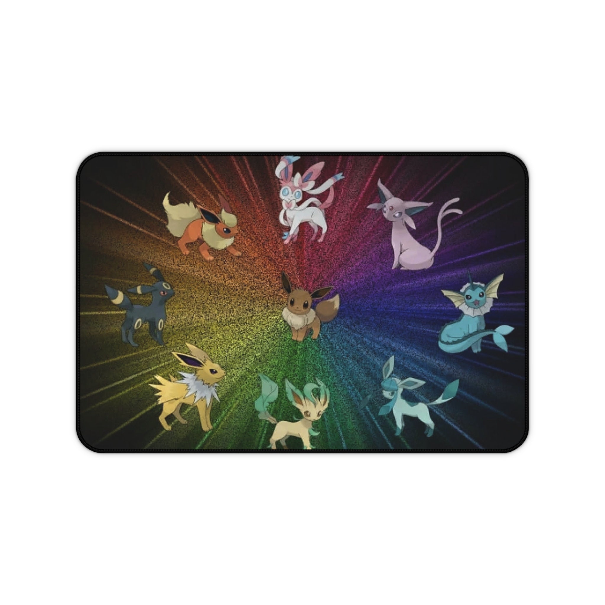 Pokemon Eevee Eeveelutions Rainbow Gaming Mat/desk Mat - Etsy