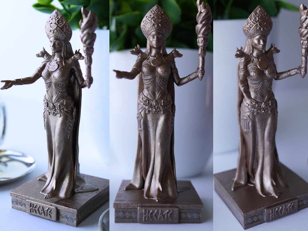 Mini Hecate Statue, Hecate Altar Kit Addition, Hekate is Adorned With ...