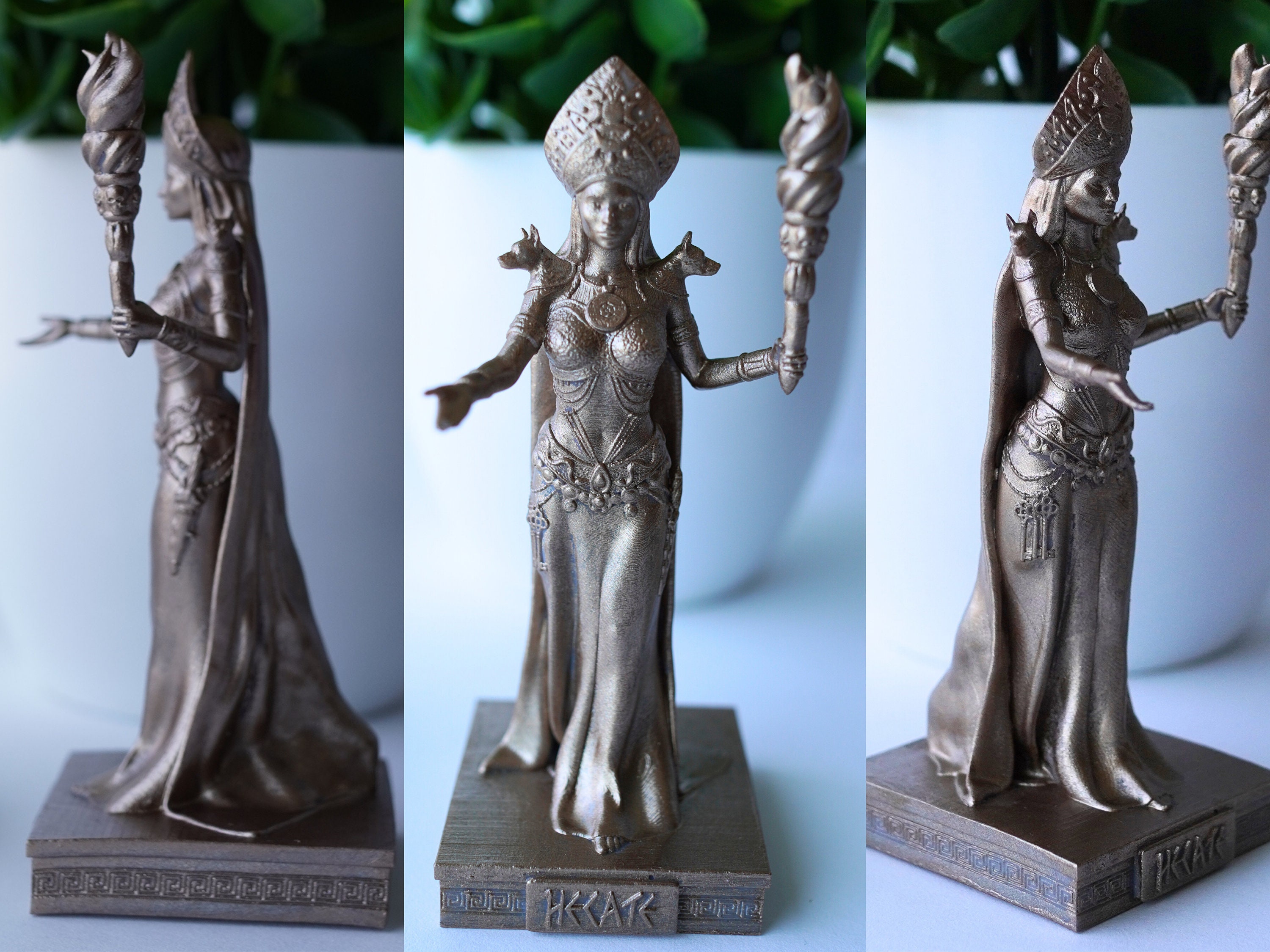 Mini Hecate Statue, Hecate Altar Kit Addition, Hekate is Adorned With ...