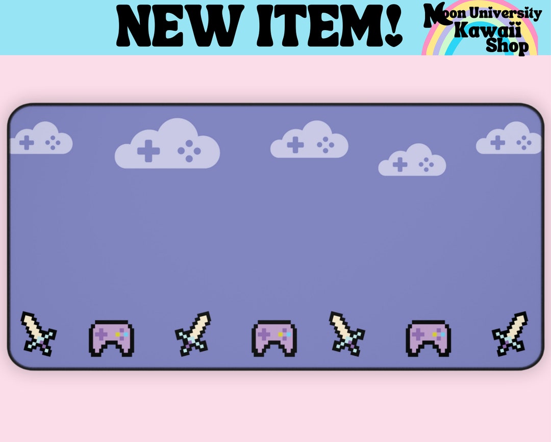 Yume Kawaii Japanese Desk Mat Lofi Uwu Dorm Room Essentials Decor ...