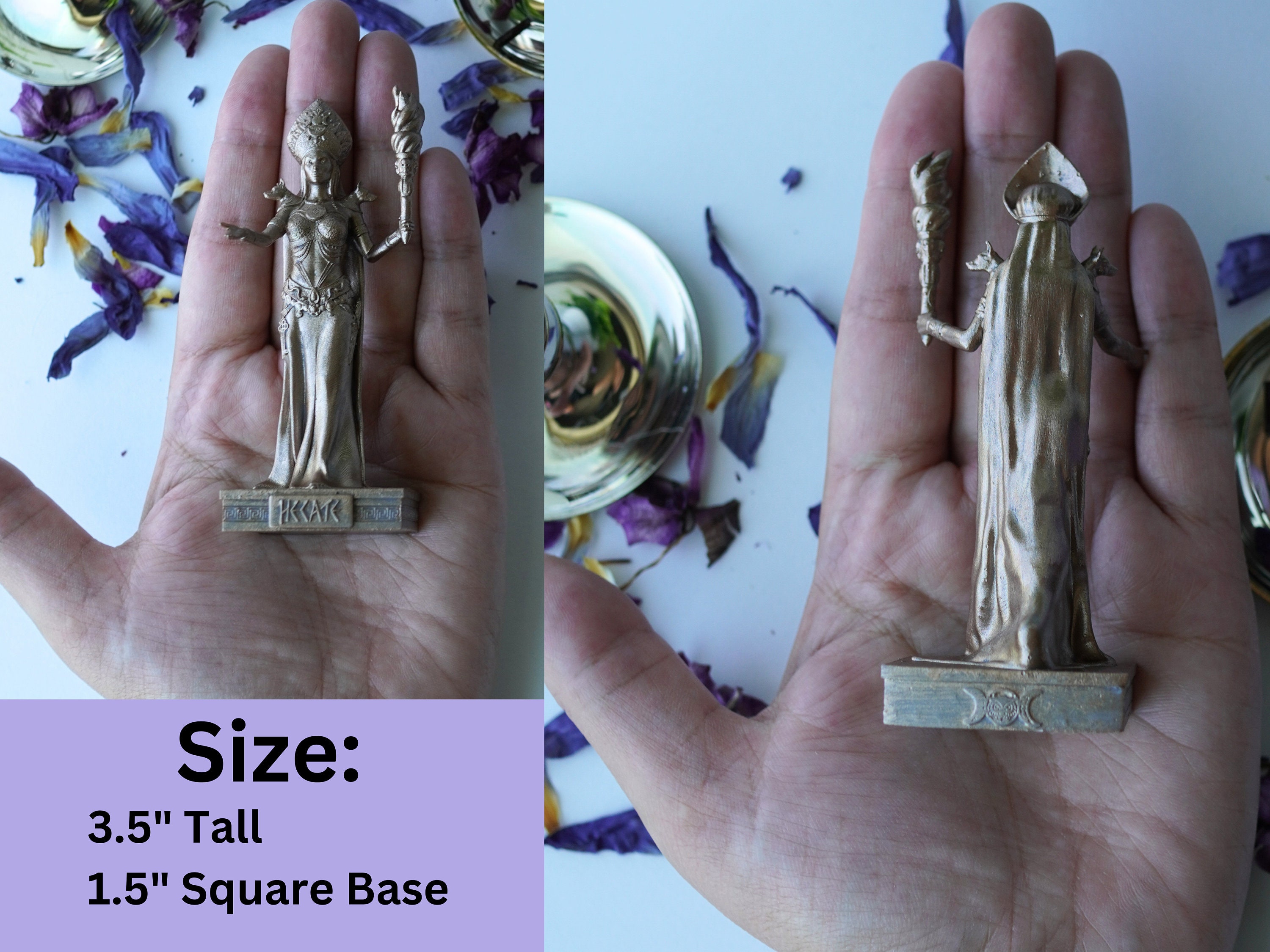 Mini Hecate Statue, Hecate Altar Kit Addition, Hekate is Adorned With ...
