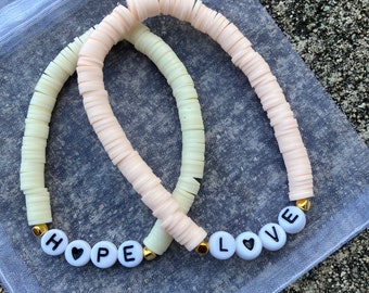 Custom Clay Bead Bracelet (1) - Etsy