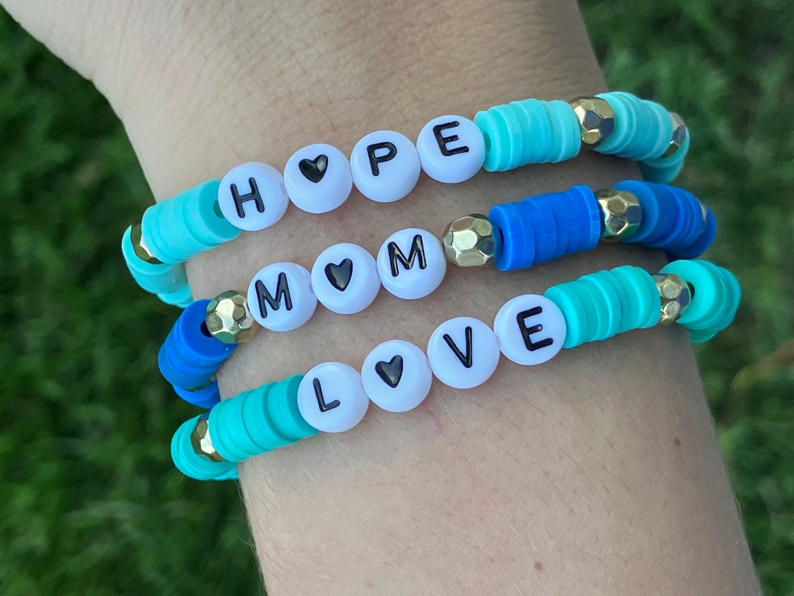 Custom Clay Bead Bracelet (1) - Etsy