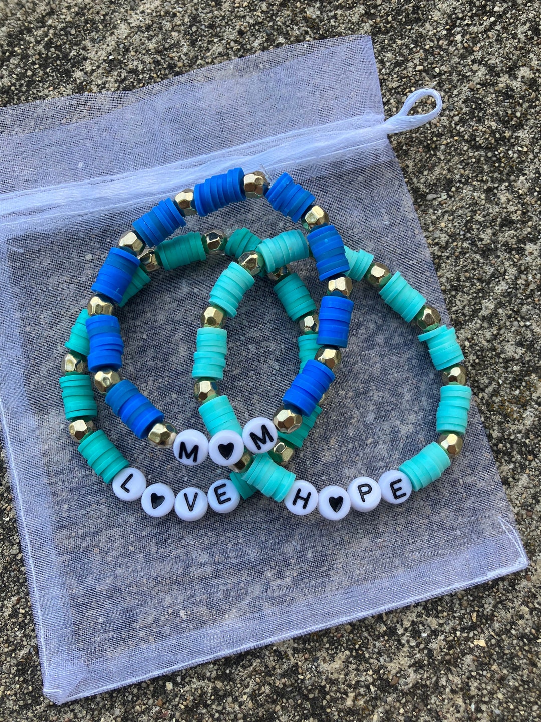 Custom Clay Bead Bracelet (1) - Etsy