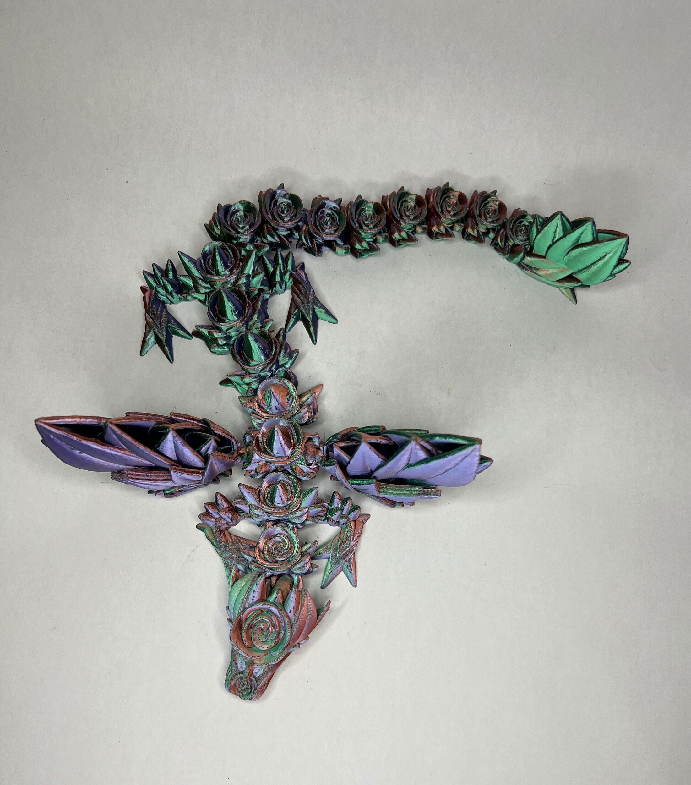 Rosewing, 3D Articulated Dragon Fidget Toy, Flexible Dragon Toy, De ...