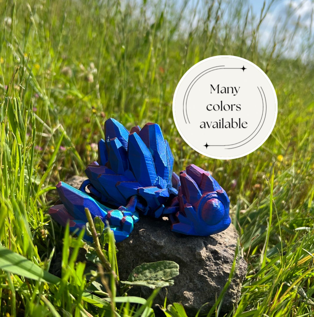 Gem Turtle Fidget Toy, Crystal Turtle Fidget, Articulated Turtle Toy ...