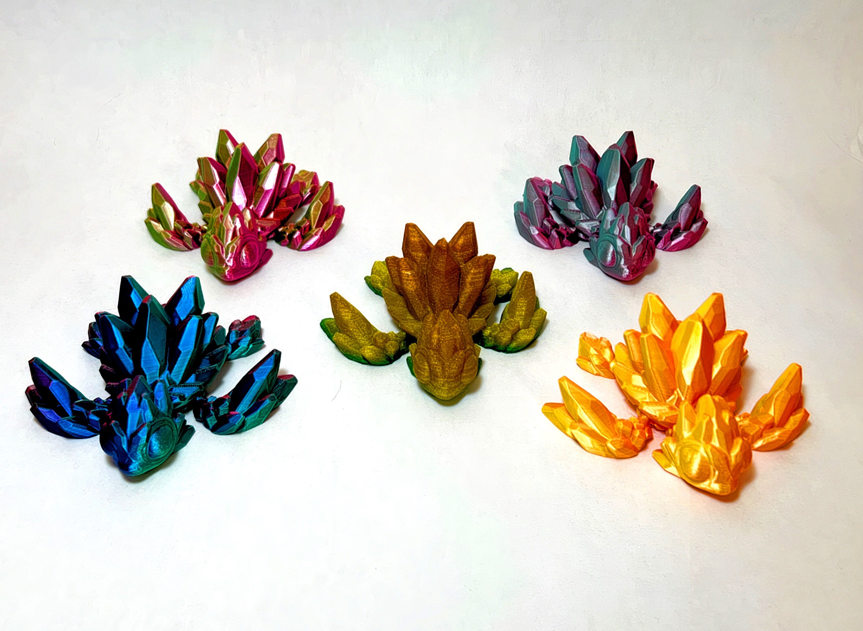 Gem Turtle Fidget Toy, Crystal Turtle Fidget, Articulated Turtle Toy ...