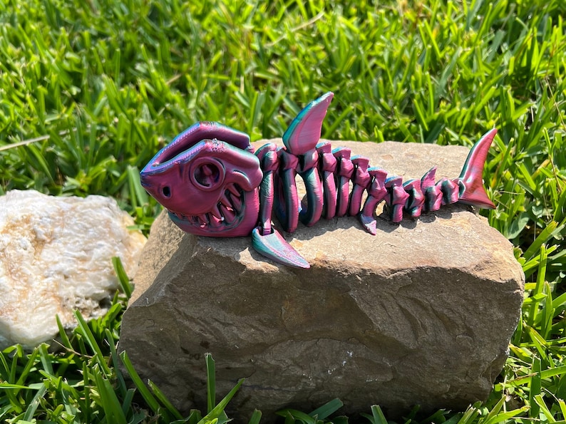 Shark Fidget Toy, Shark Fidget, Shark Toy, Skeleton Shark Fidget Toy ...