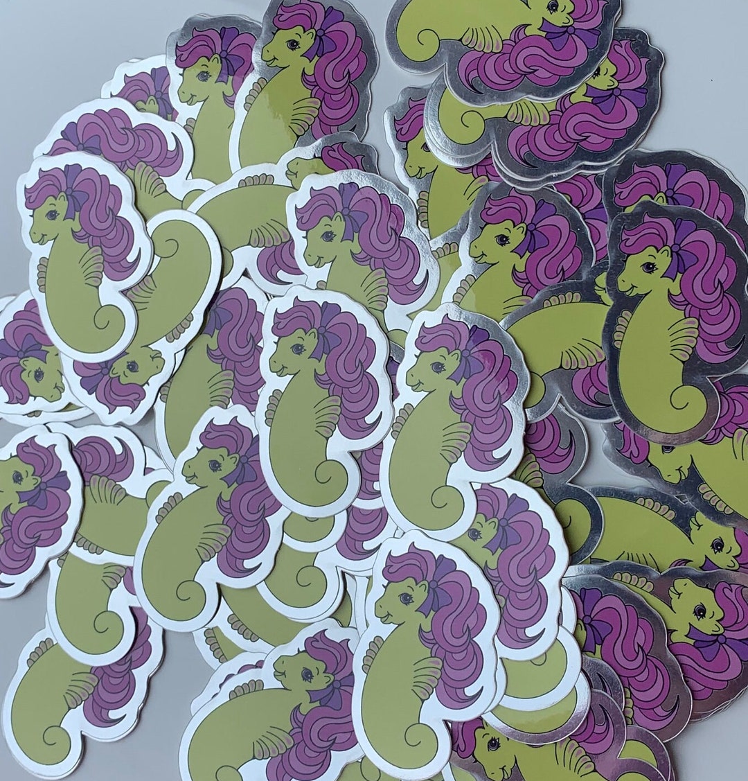 My Little Pony G1 Custom Mirror Finish Vinyl Stickers High Tide Sea ...