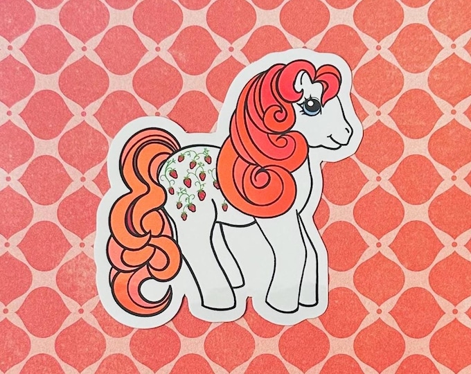 Custom Sugarberry MLP G1 Holographic Vinyl Sticker - Twice as Fancy MLP ...
