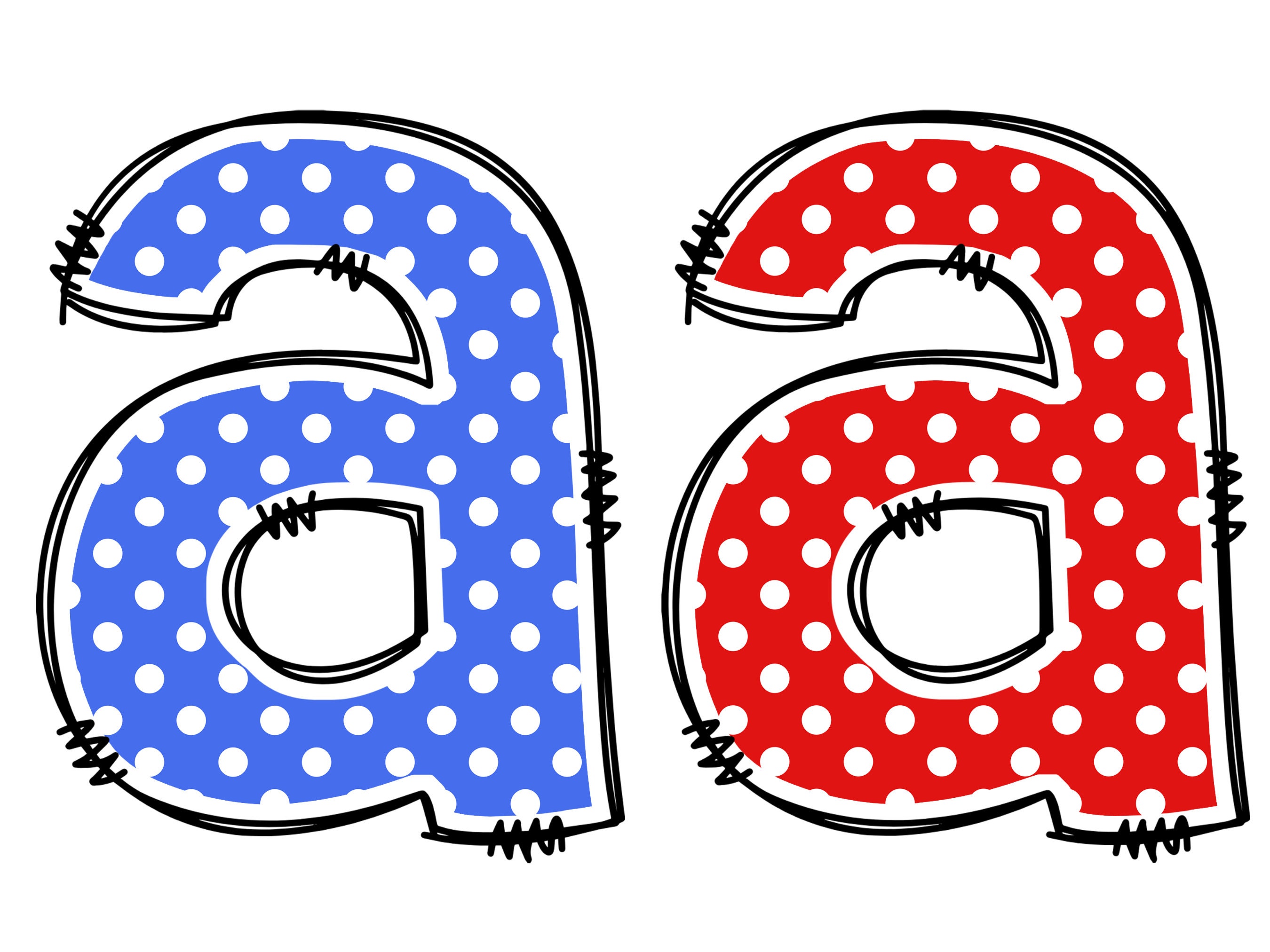 Polka Dot Letters Alphabet PNG Polka Dot Doodle Letters PNG Alpha Pack ...