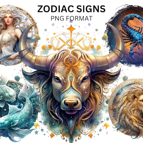 Zodiac Clip Art - Etsy