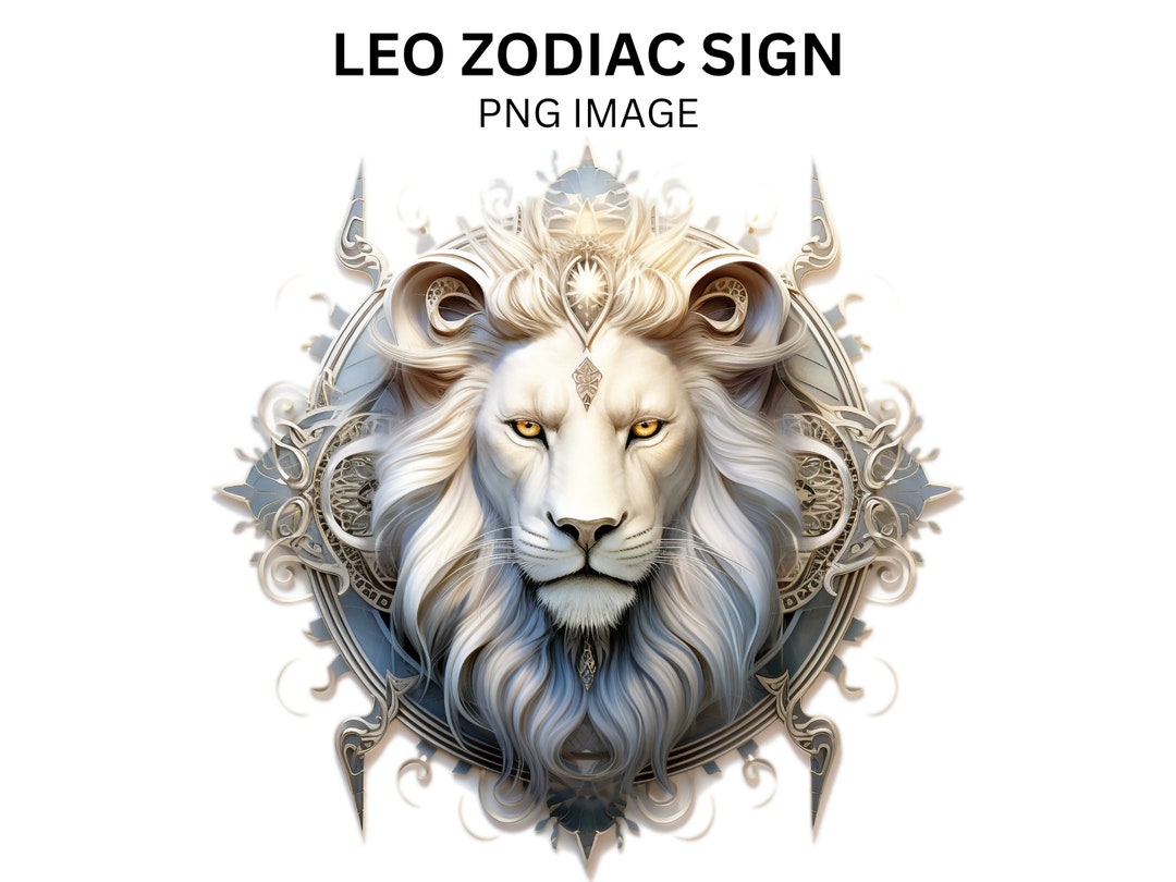 Leo Zodiac Sign PNG Lion Clipart Horoscope PNG Clip Art - Etsy