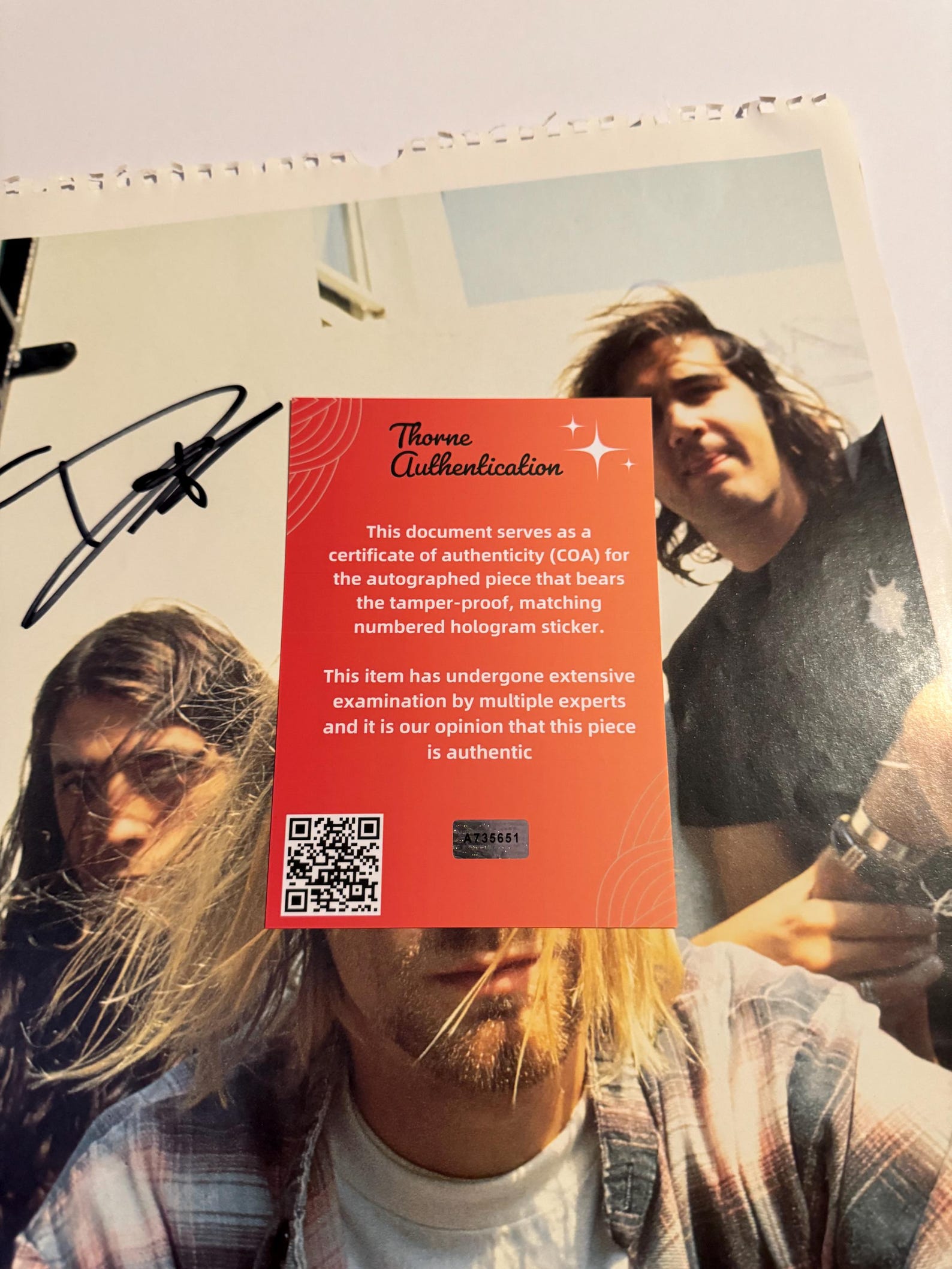 Dave Grohl Authentic Signed Calendar Photo With Certificate - Etsy