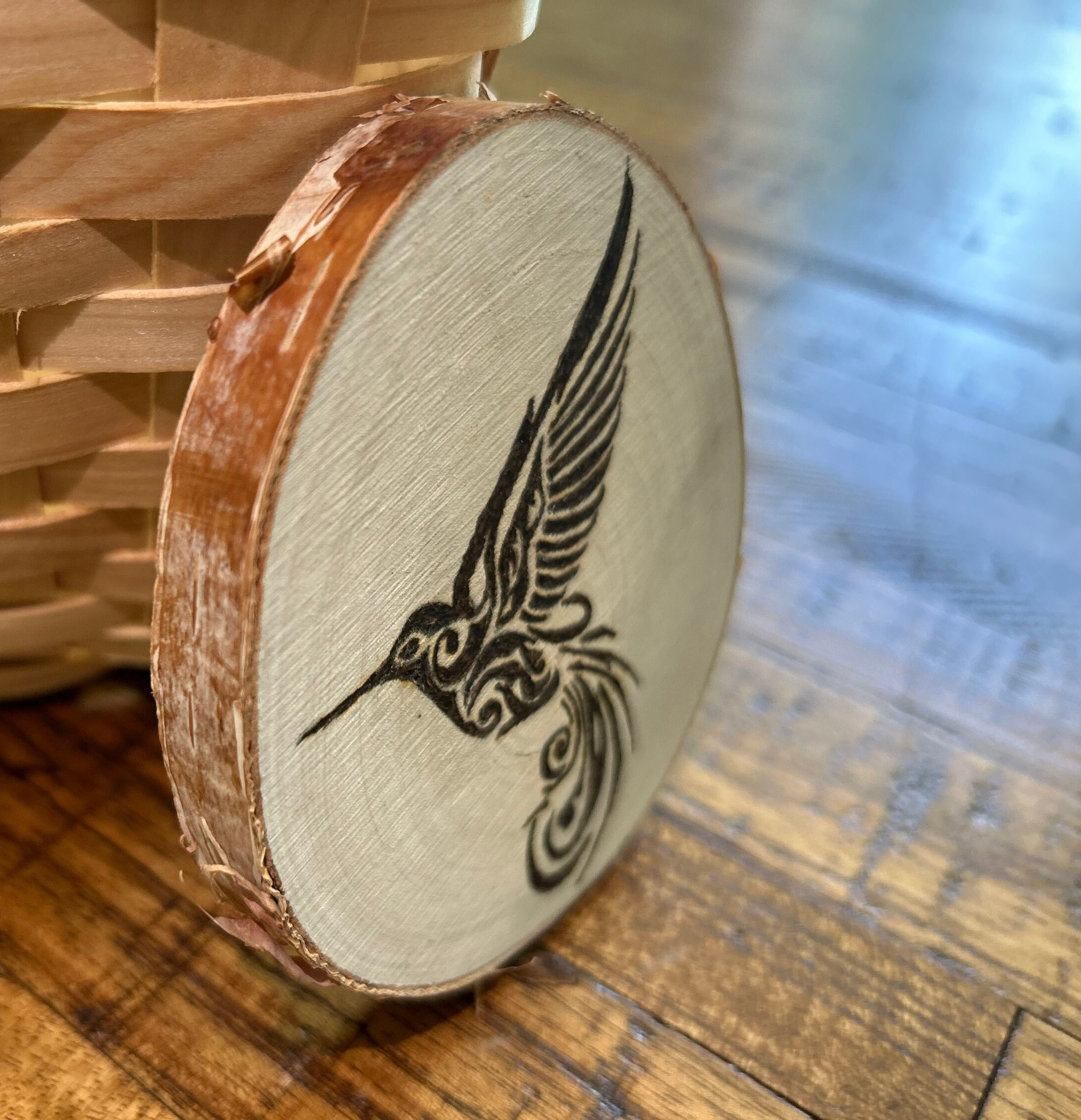 Hummingbird, Hand Drawn Wood Burning Art - Etsy