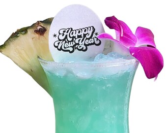 Cocktail Custom Edible Dry Toppers for Wedding Party Favors - Etsy