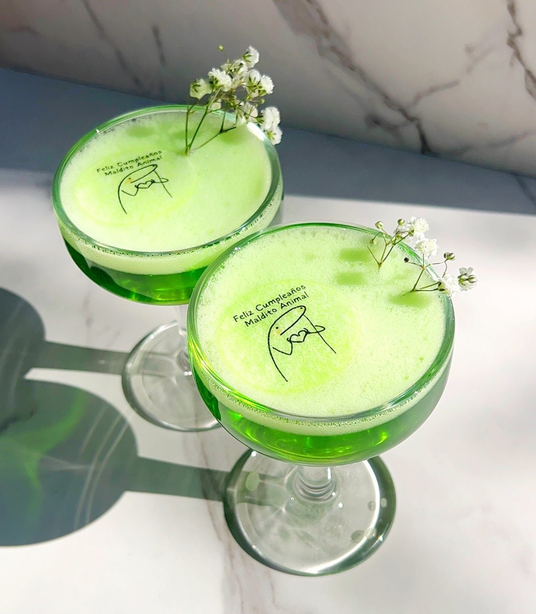 50 Edible Drink Toppers & Cup Cake Garnish Feliz Cumpleaños Animal ...